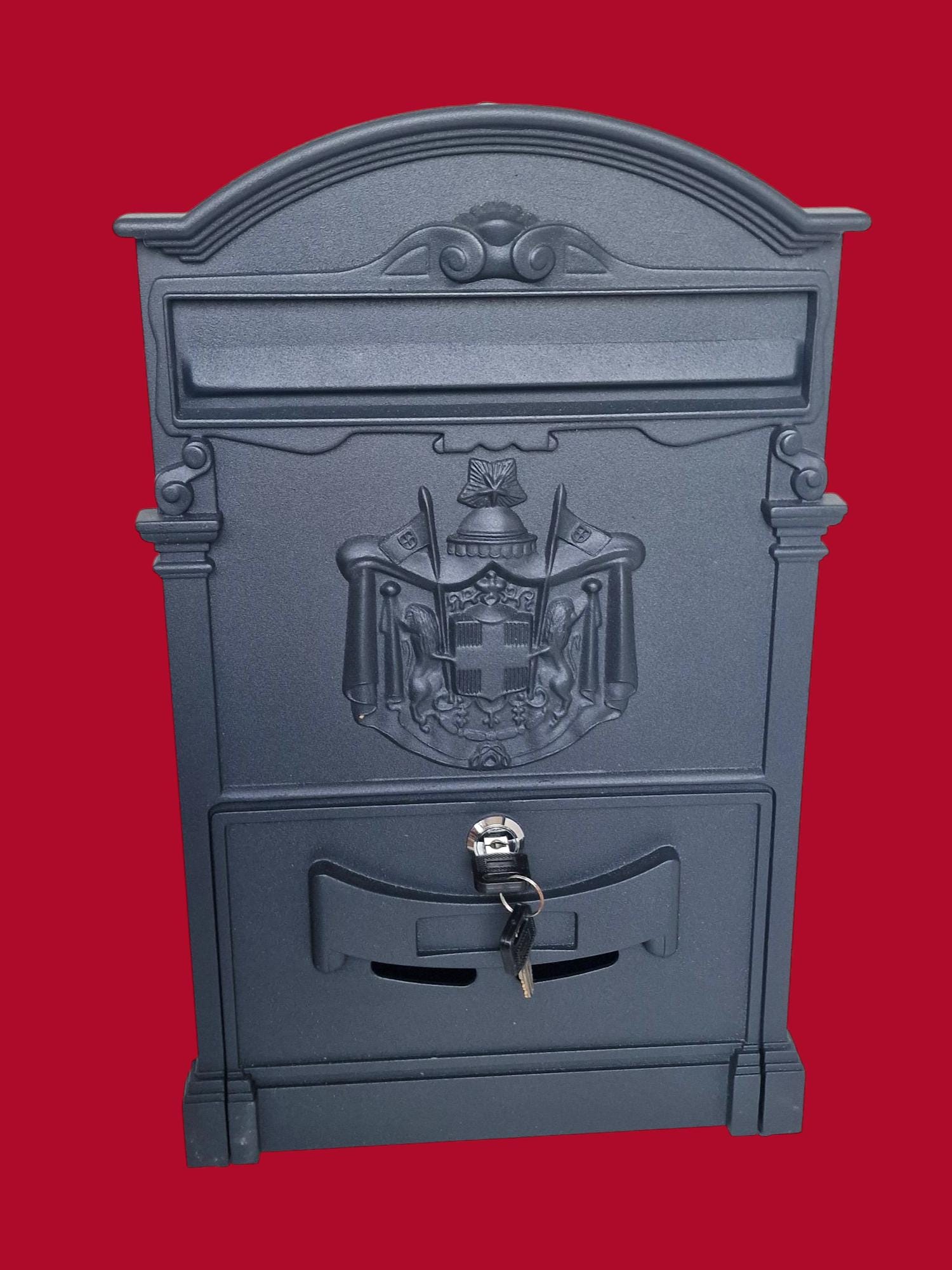 Vintage Metal Mailbox With Key, Brievenbus Postbus Letterbox - Etsy