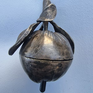 Antique Silver Art Nouveau Period Butler Bell With Electrical Push ...