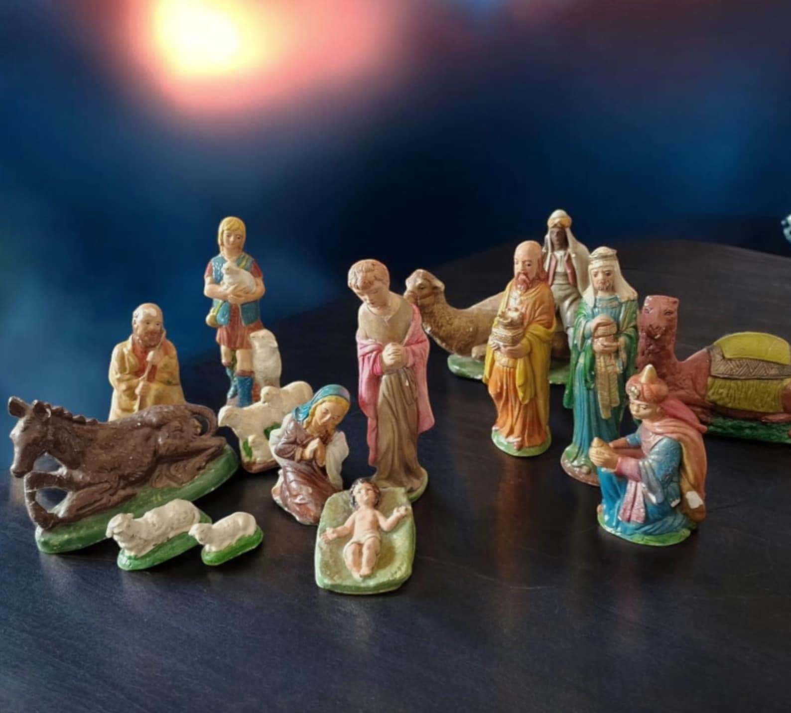 Antique Art Nouveau Polychrome Nativity Scene, Ca 1910-1920 - Etsy
