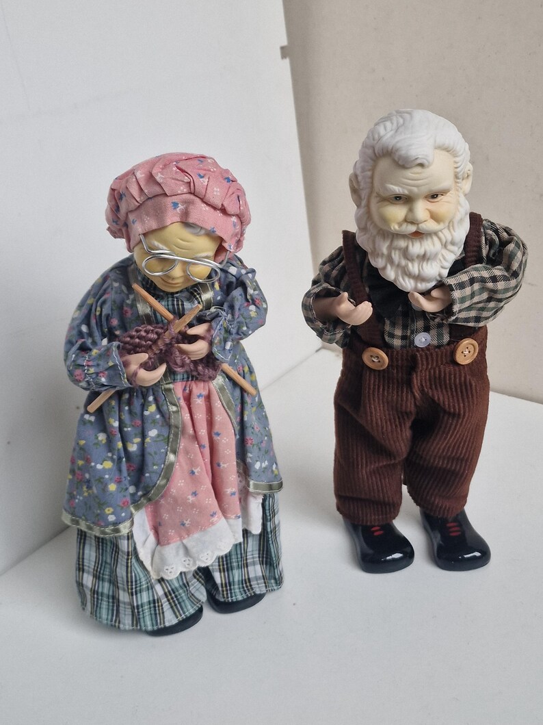 Vintage German Musical Porcelain Dolls, Erzgebirge Moving Gnomes, 1960s ...
