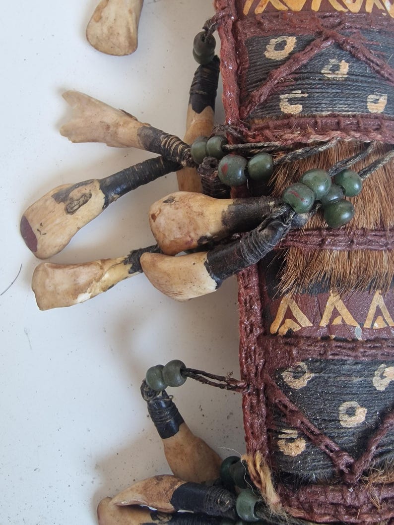 Authentic Dayak Mandau Sword – Tribal Headhunter Weapon With Carved ...