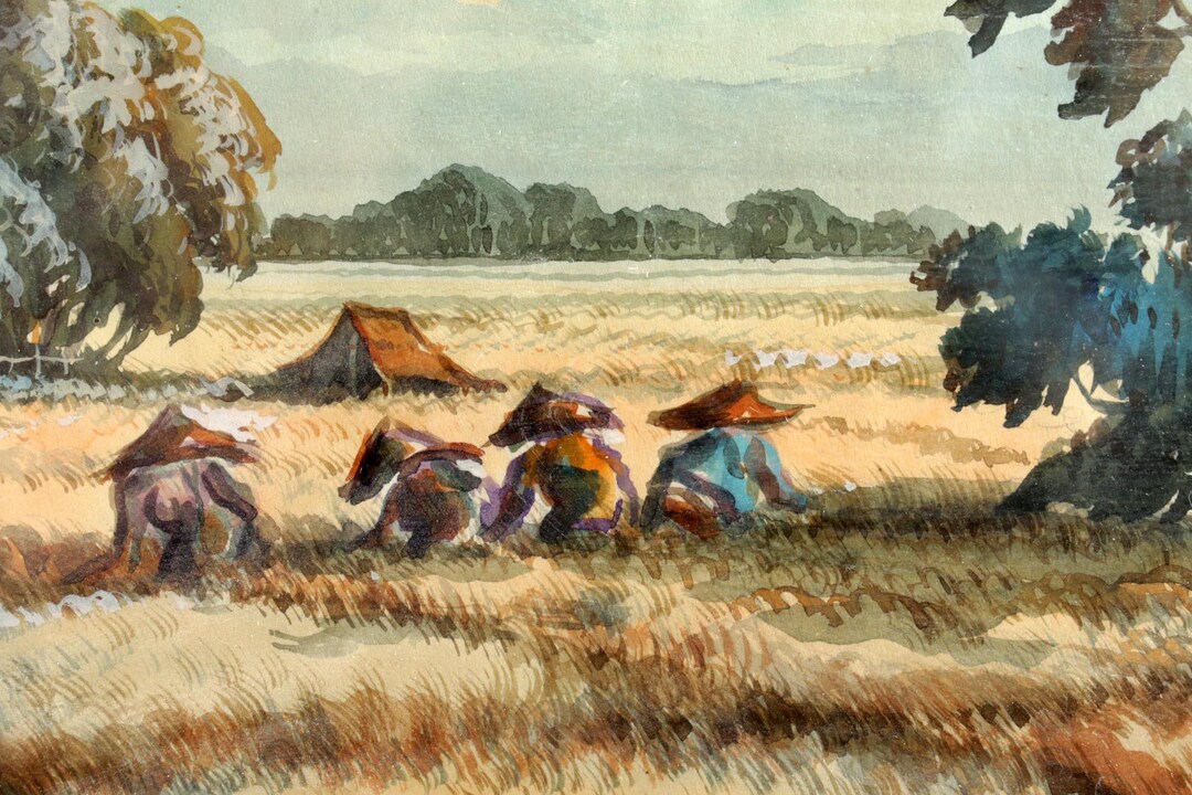 Mochtar Apin (1923-1994), Indonesisch Landschap, Aquarel Op Papier, 26 ...