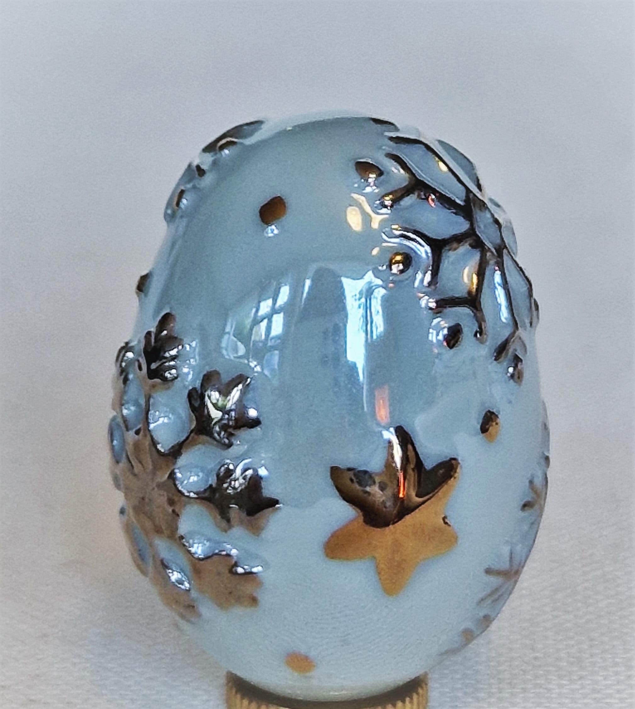 Fabergé Winter Egg Basket 9 Fabergé Eggs in Goldgided Basket - Etsy