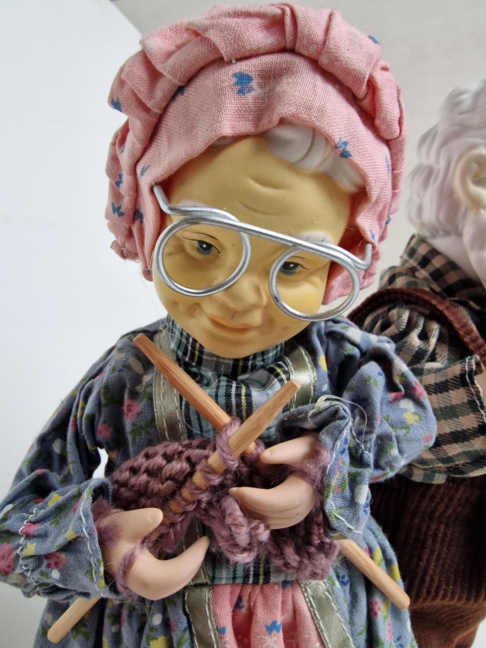 Vintage German Musical Porcelain Dolls, Erzgebirge Moving Gnomes, 1960s ...