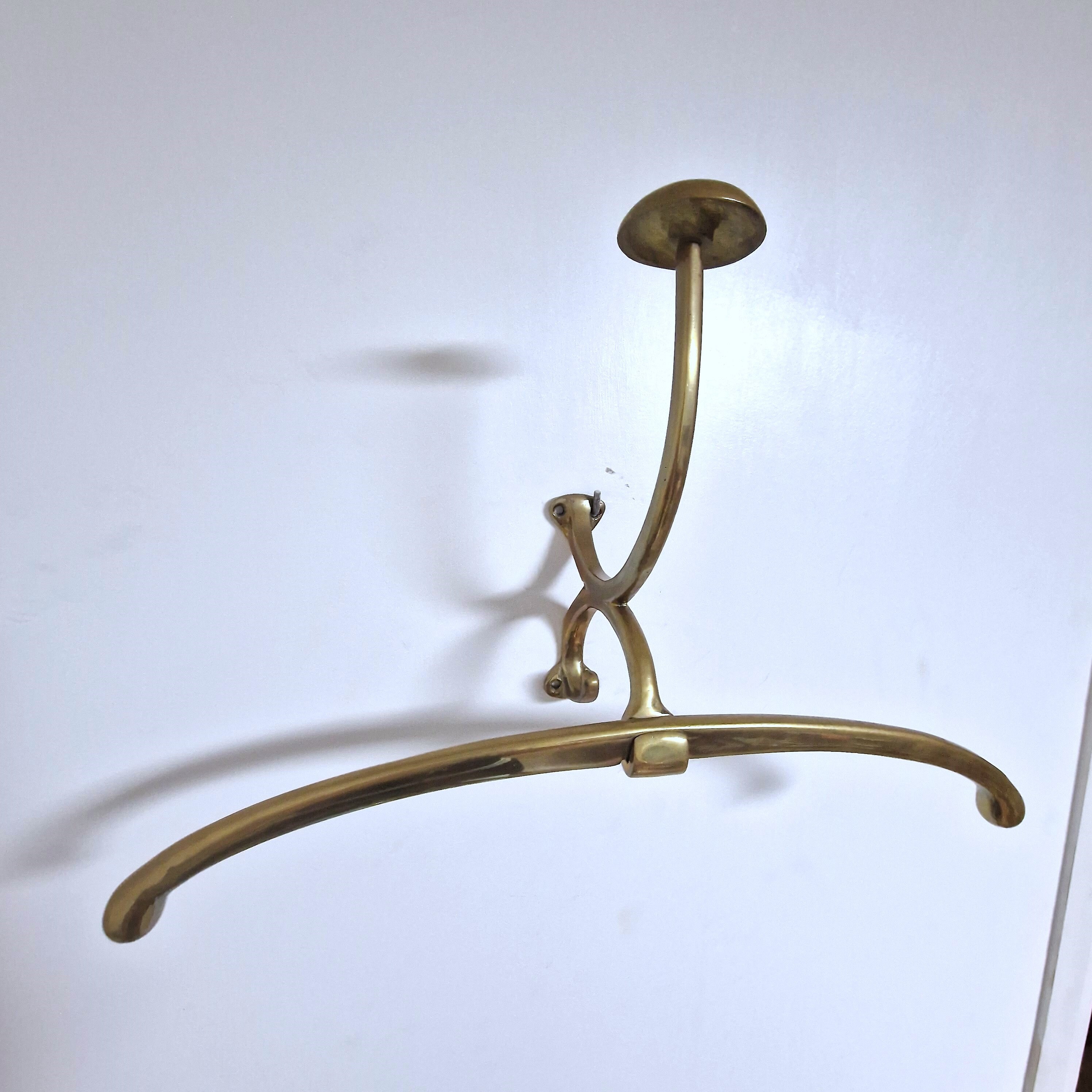 Solid Brass Ocean Liner Coat Hat Rack Wall Mounted Valet Stand - Etsy
