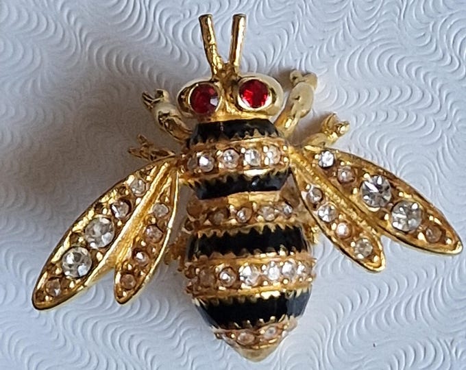 Mma Faberge Bee 24k Brooch Metropolian Museum of Art Vintage Gilt ...