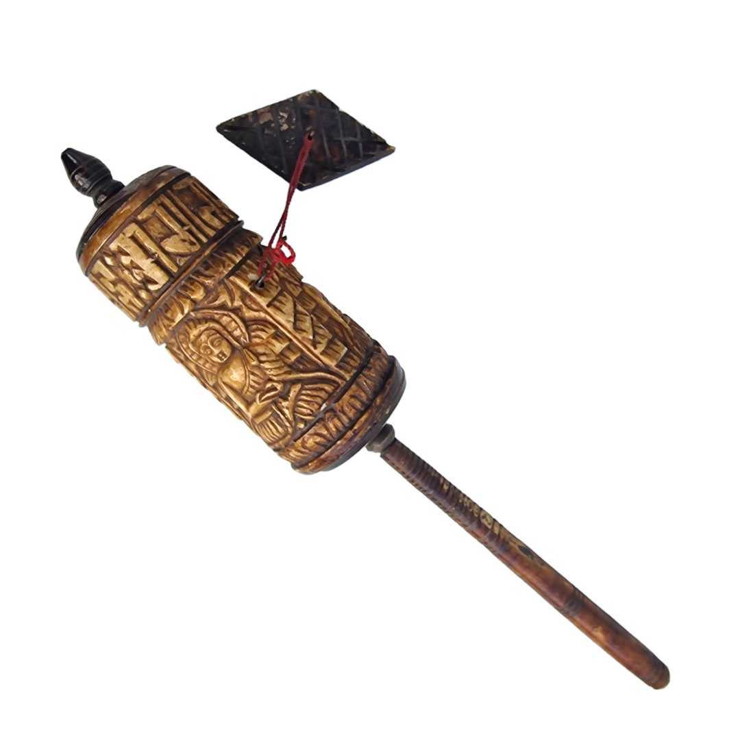 Tibetan Prayer Wheel, Om Mani Padme Hum, Ritual Altar Decor - Etsy UK