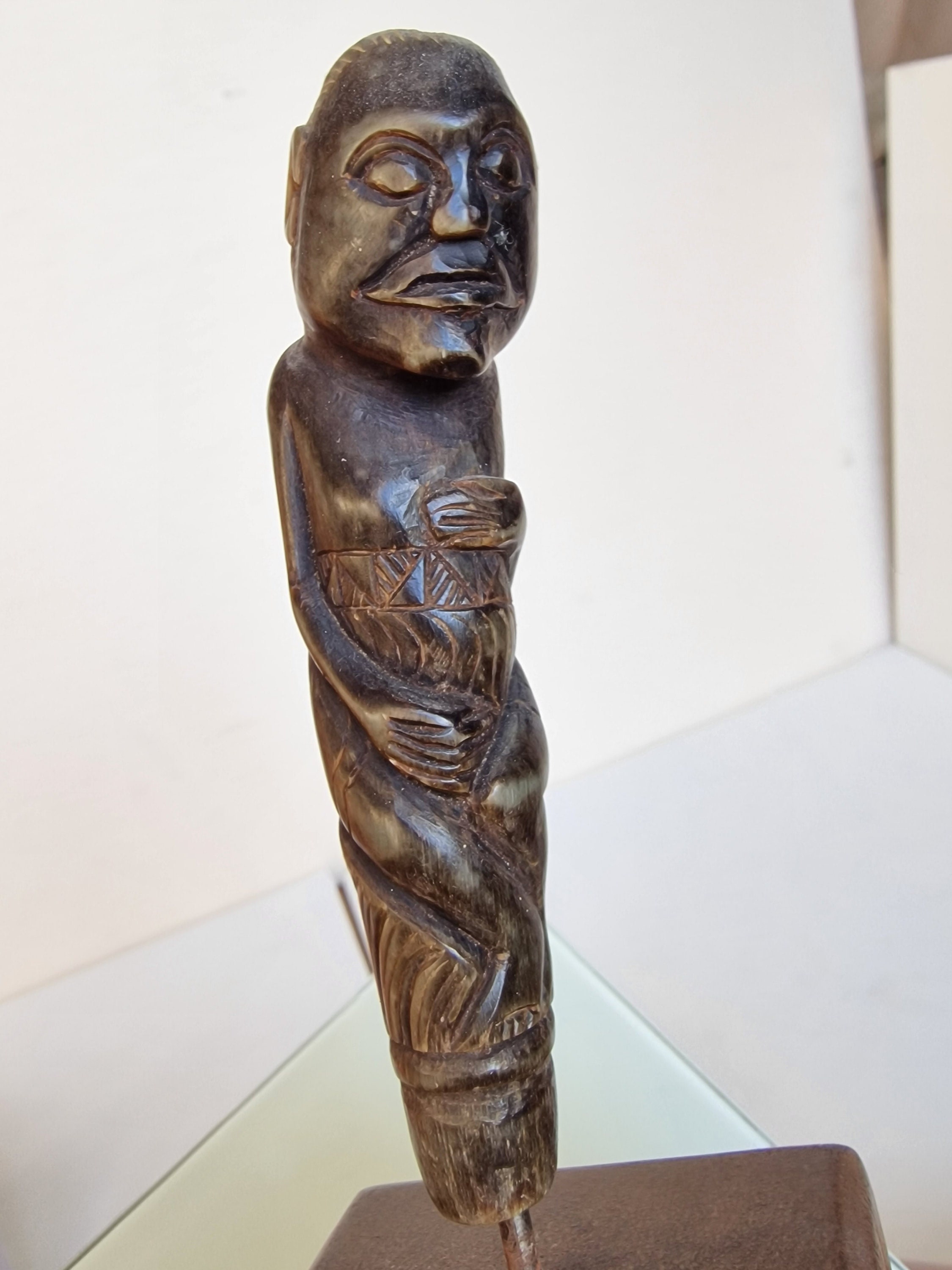 Antieke Kris Indonesische Keris Handle Man Figure Spirit - Etsy