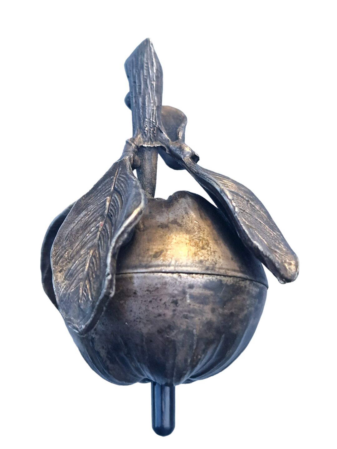 Antique Silver Art Nouveau Period Butler Bell With Electrical Push ...