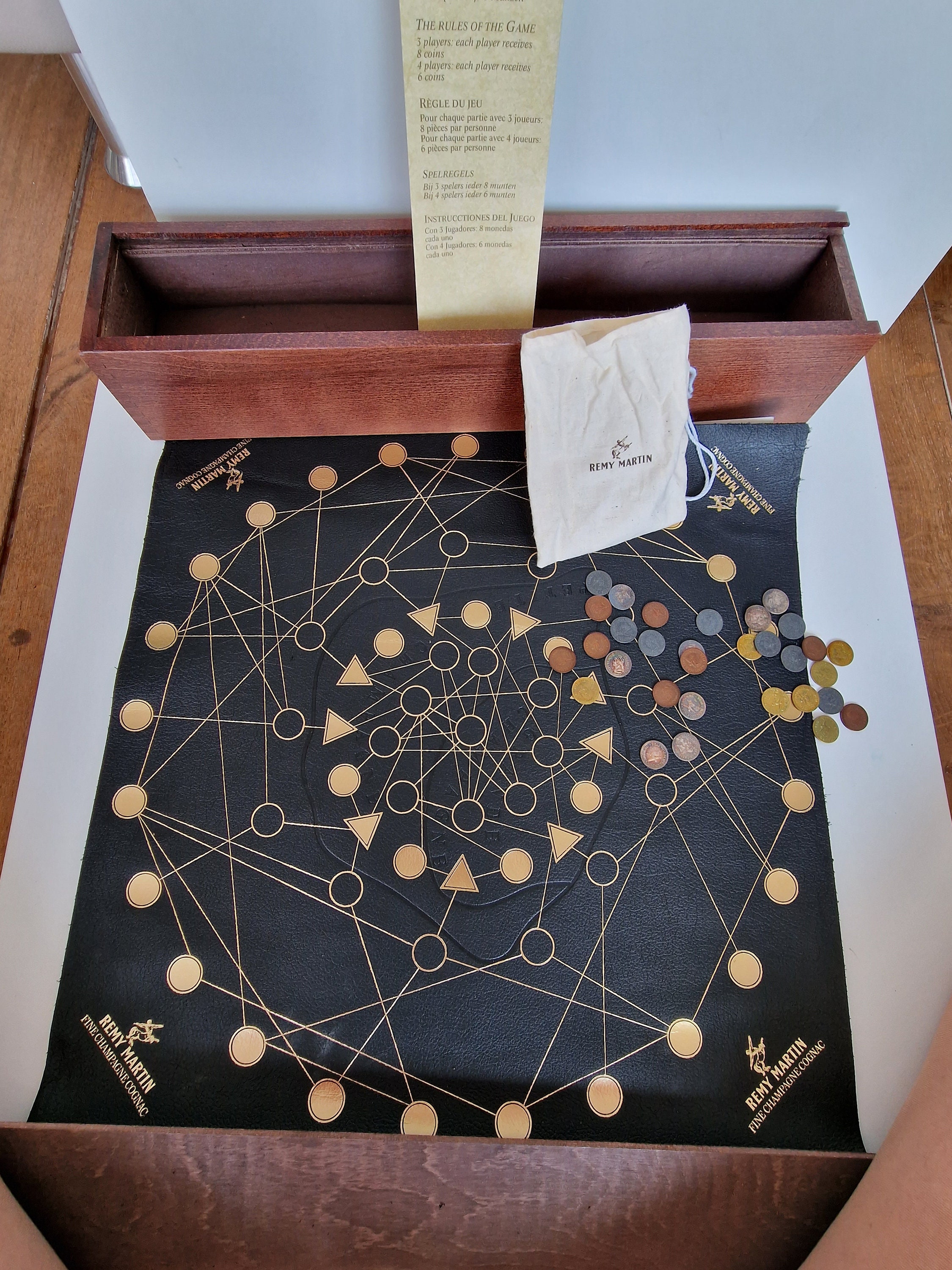 Remy Martin Board Game Rare With Coins in Wood Box Bordspel - Etsy ...