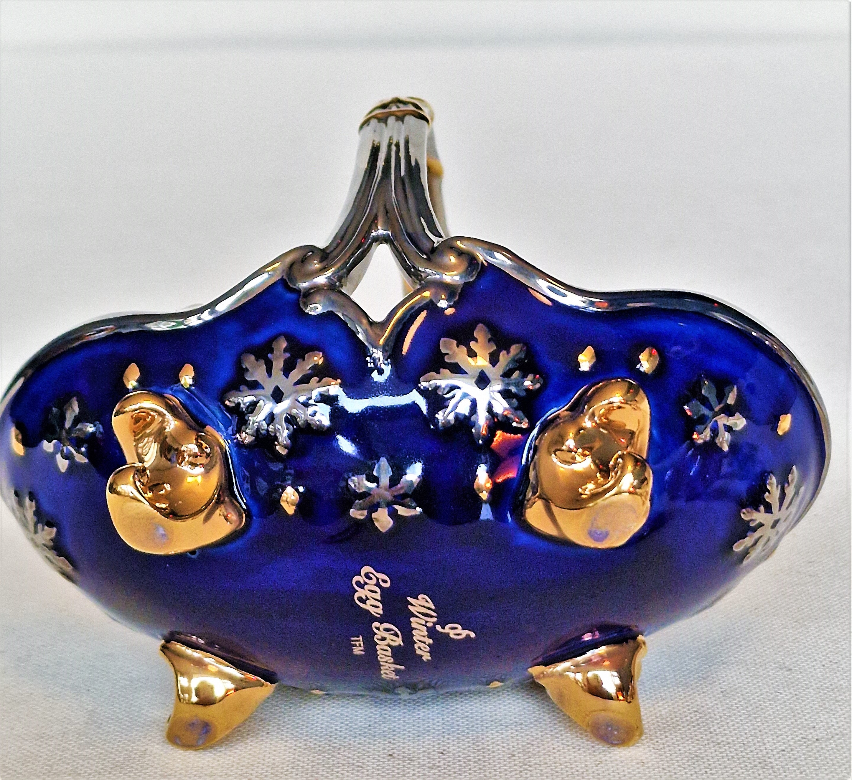 Fabergé Winter Egg Basket 9 Fabergé Eggs in Goldgided Basket - Etsy