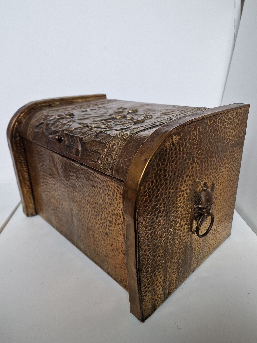 Friese Holland Old Latoenkoperen Grote Kist Coffin Dutch Antique Travel ...