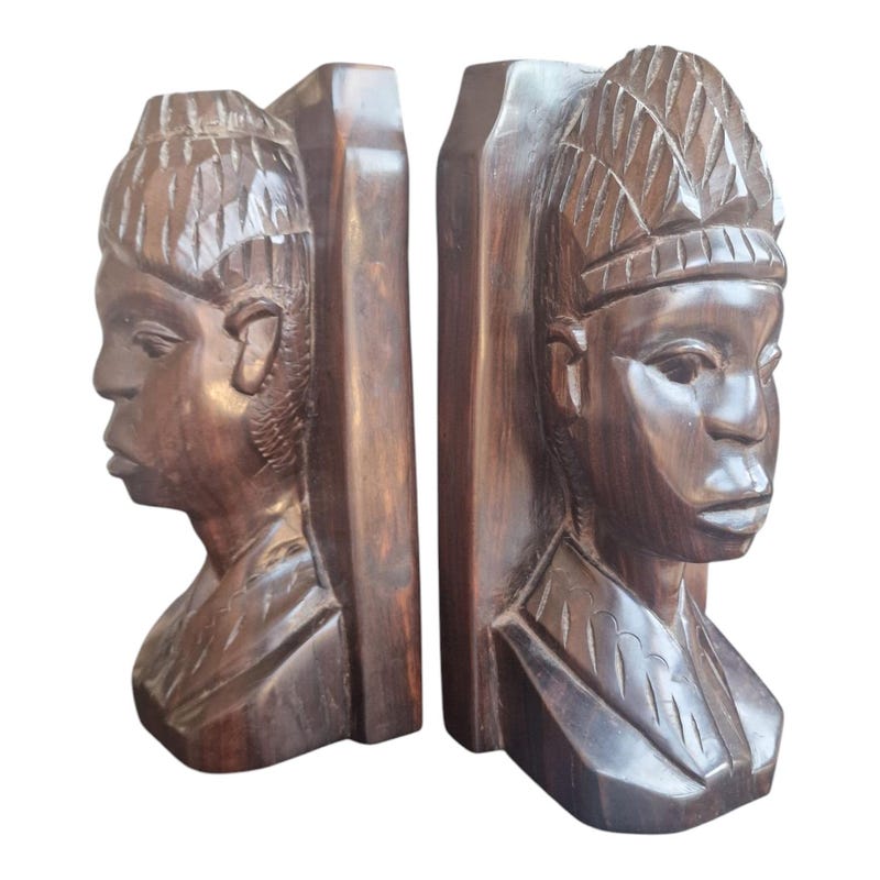 African Bookends - Etsy