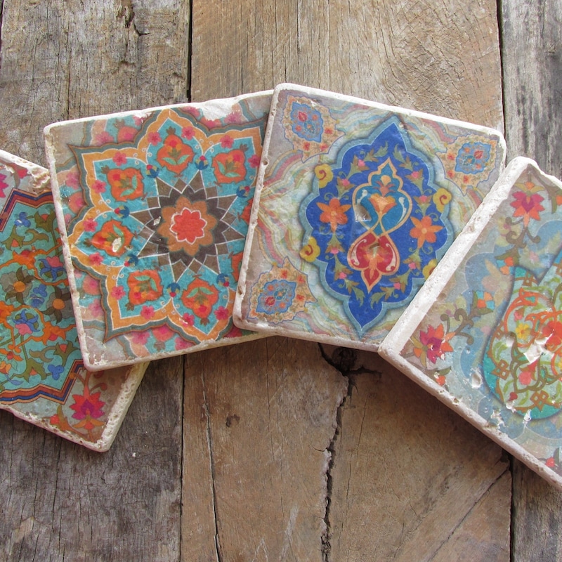 Moroccan Coasters - Etsy