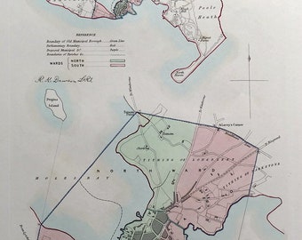 Street Map of Poole - Etsy