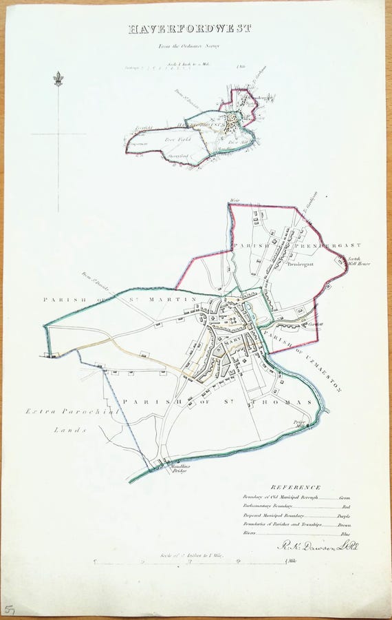 Haverfordwest Wales Map
