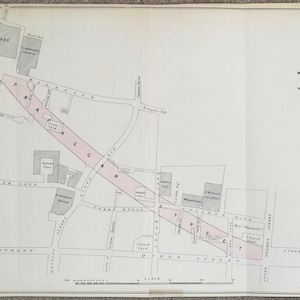 Antique Map LONDON City Street Planning, Mansion House,cheapside 1838 ...