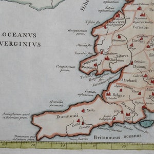 Antique Map BRITAIN According to PTOLEMY, John Horsley, G.mercator ...