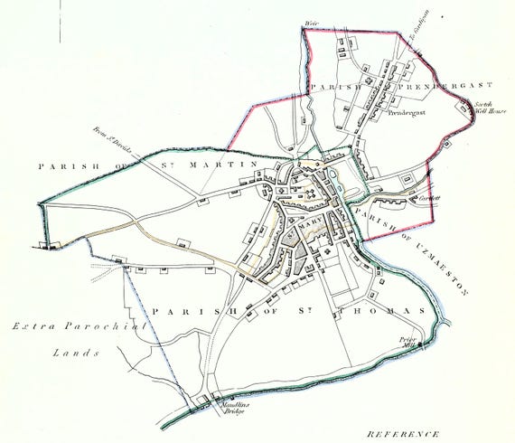 Haverfordwest Wales Map