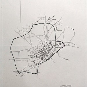 WELLS SOMERSET UK Dawson Street Plan Original Antique Map - Etsy