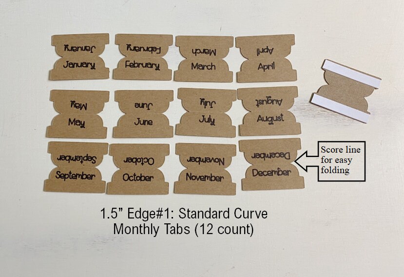 Craft Paper Planner Tabs, Adhesive Planner Tabs, Tabs for Planners ...