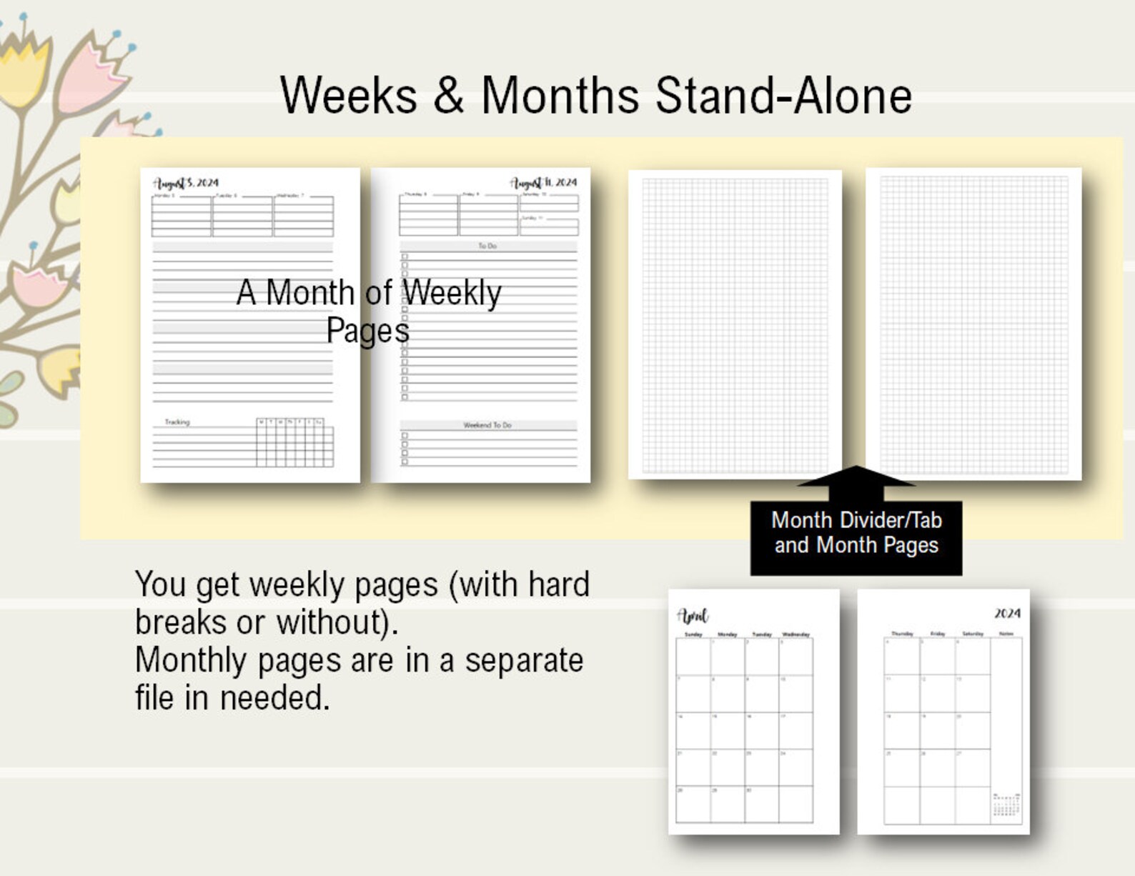 2024 Weekly Planner Printable Weekly Planner Printable 2024 - Etsy
