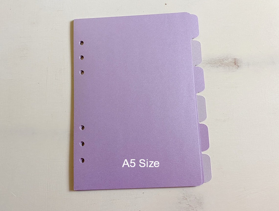 Planner Dividers 6 Tab Dividers Dividers for Planners | Etsy