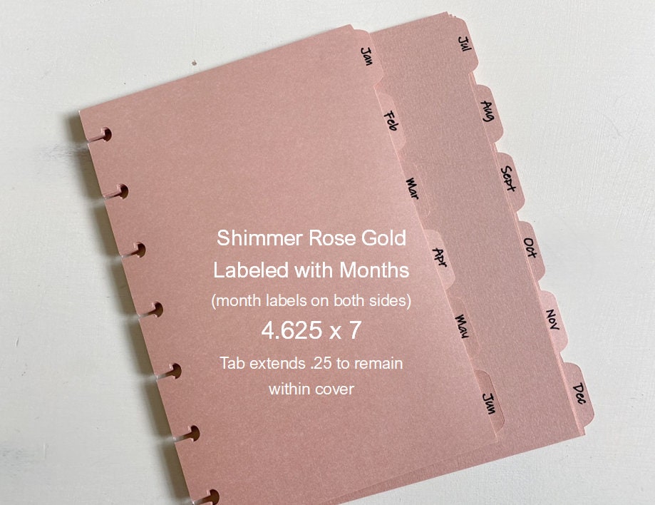 Happy Planner Mini Dividers 6 Tab Dividers Dividers for - Etsy