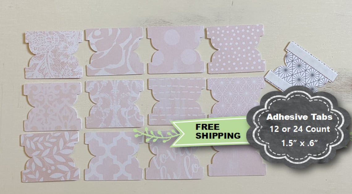 Planner Tabs Adhesive Planner Tabs Tabs for Planners - Etsy