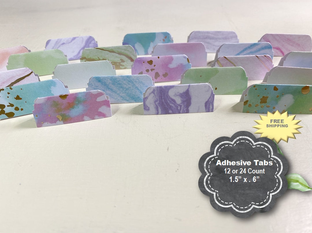 Planner Tabs, Adhesive Planner Tabs, Tabs for Planners, Planner Labels ...