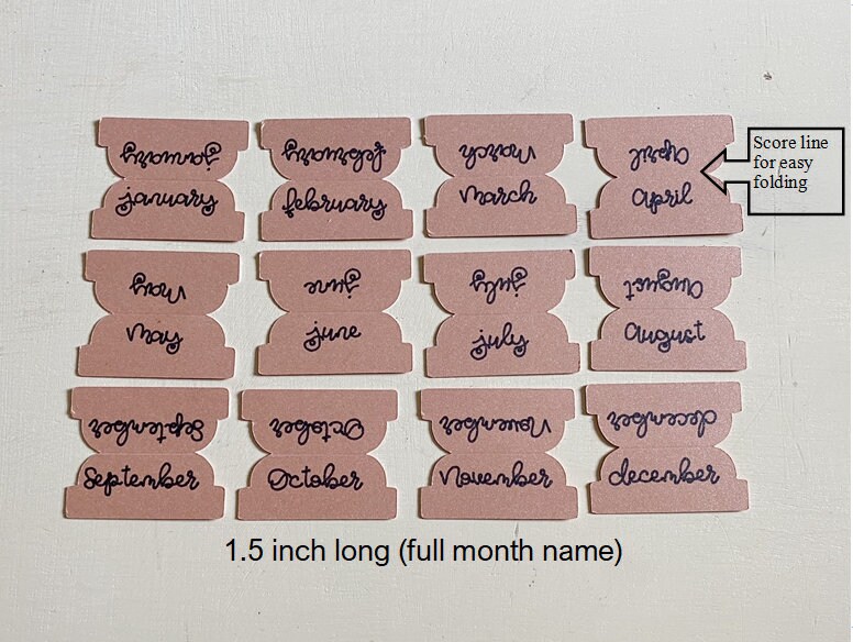 Pre-labeled Monthly Planner Tabs, Adhesive Planner Tabs, Tabs for ...