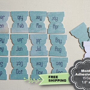 Monthly Planner Tabs, Adhesive Planner Tabs, Tabs for Planners, Divider ...