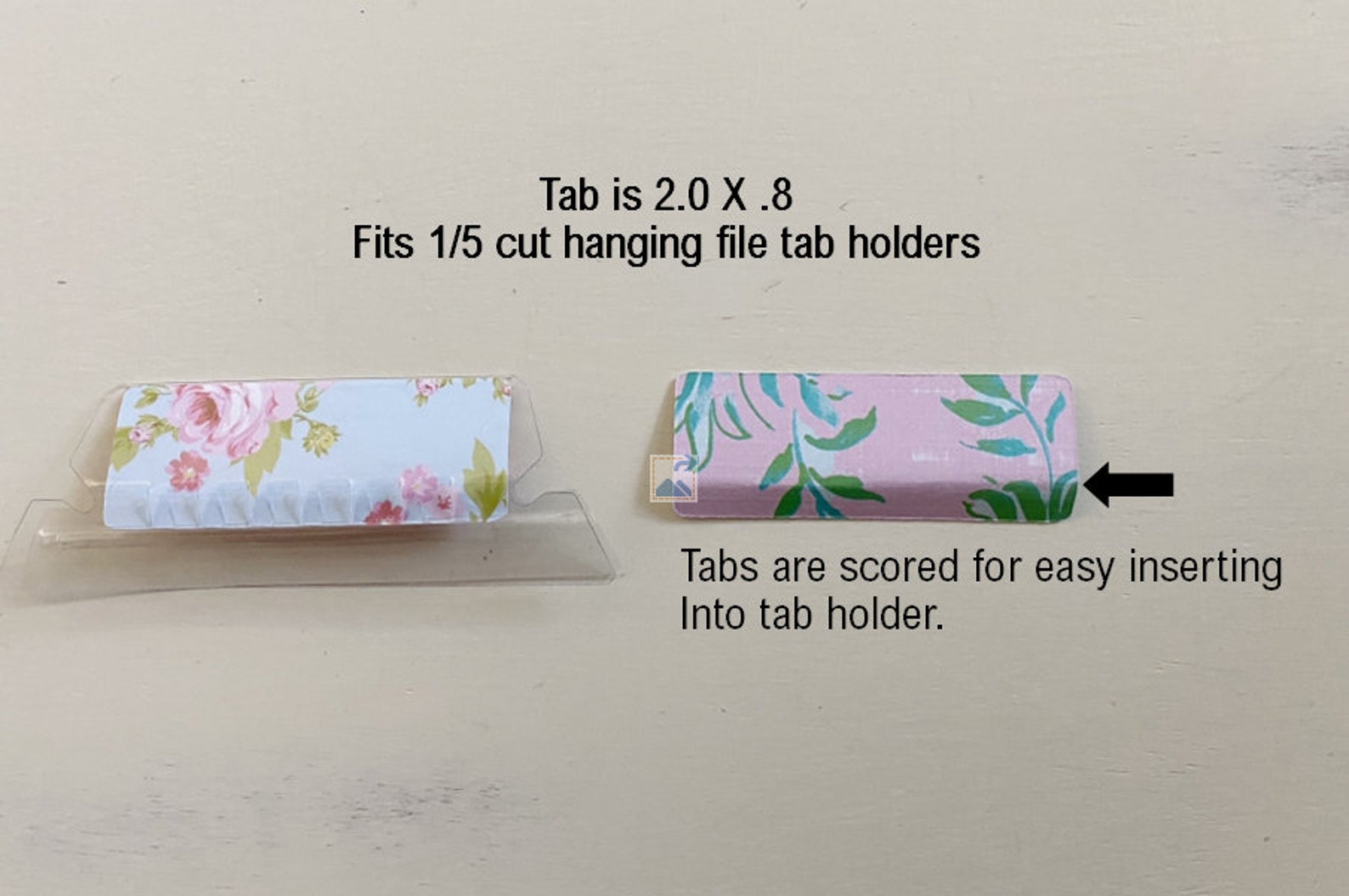 Hanging File Folder Tabs, Hanging File Tabs, 1/5 Cut Tab Inserts, 1/5 ...