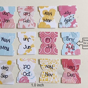 Monthly Planner Tabs, Adhesive Planner Tabs, Tabs for Planners, Divider ...