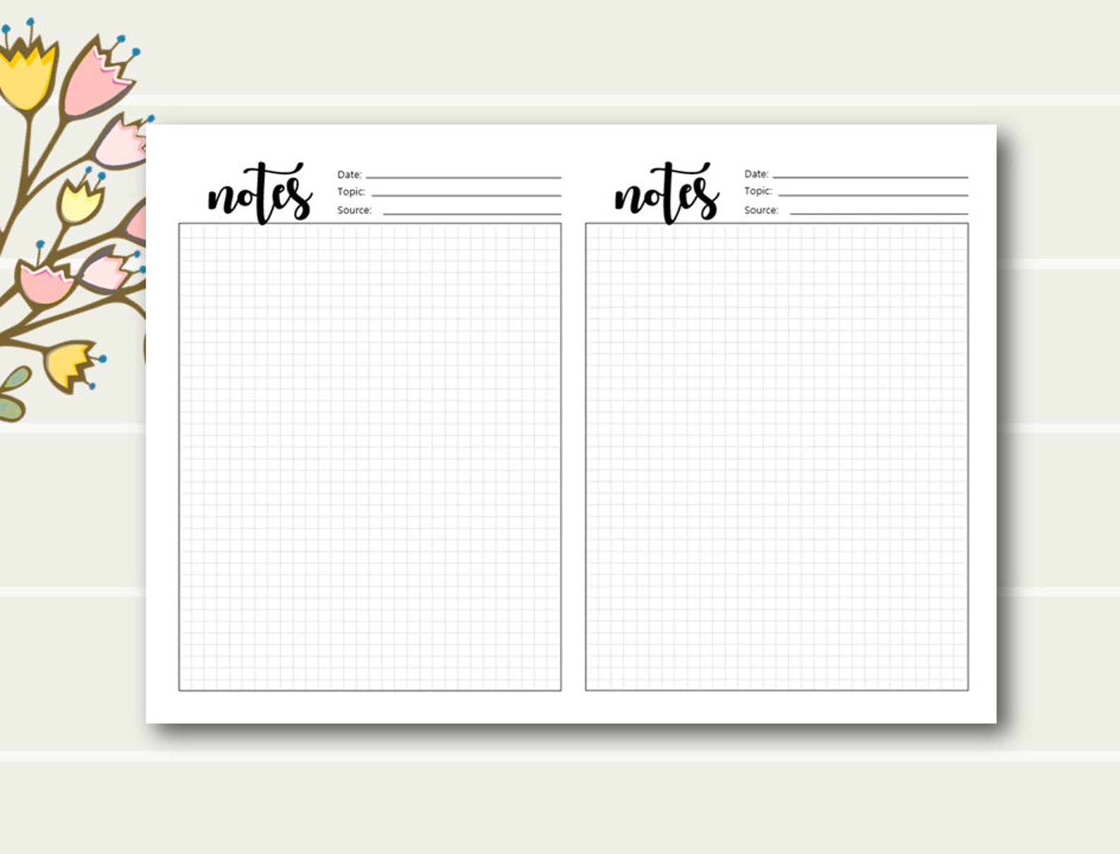 A5 TN Inserts Notes B6 Tn Note Inserts A5 Tn Grid Pages A5 | Etsy