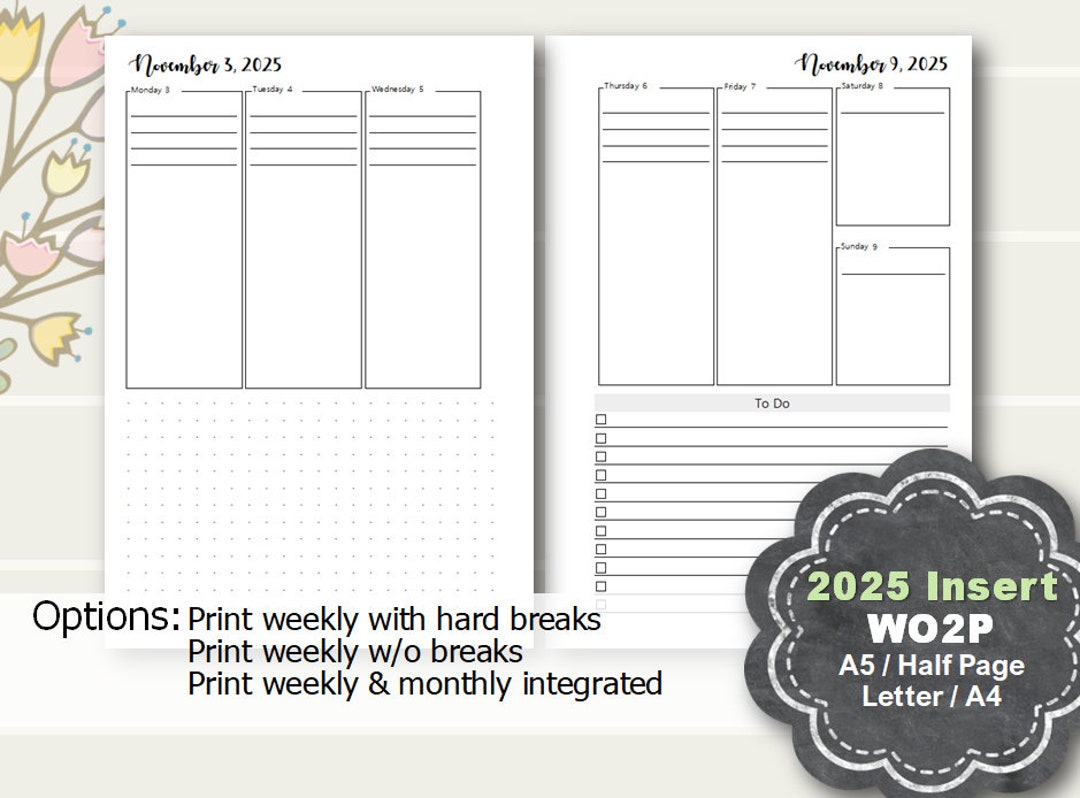 2025 Weekly Planner Printable, Weekly Planner Pages 2025, Weekly ...
