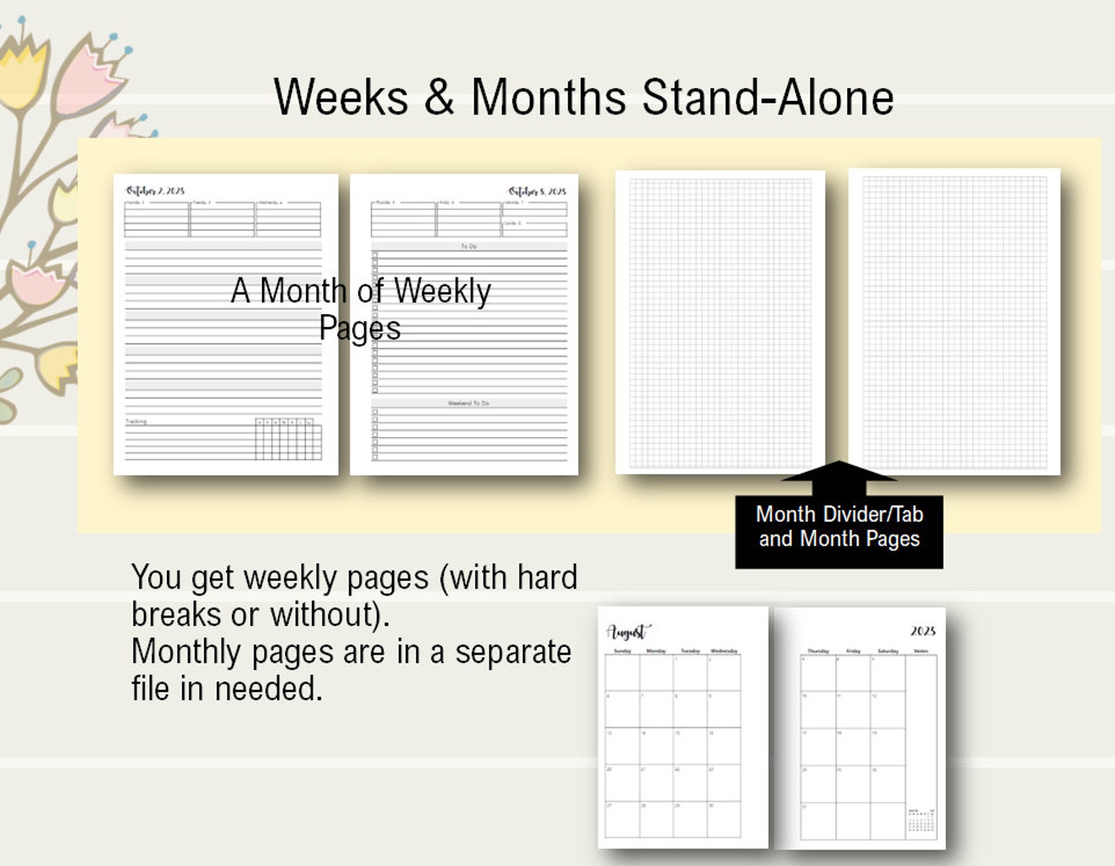 2023 Weekly Planner Printable Weekly Planner Insert 2023 - Etsy