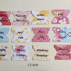 Monthly Planner Tabs, Adhesive Planner Tabs, Tabs for Planners, Divider Tabs, Monthly Tabs ...