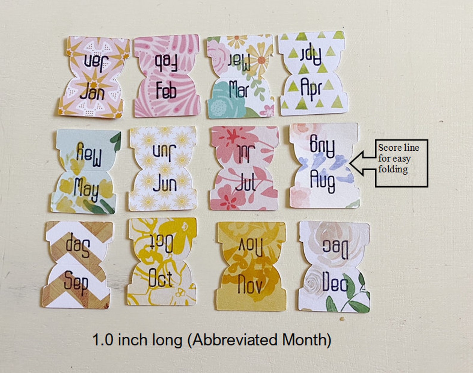 Monthly Planner Tabs Seasonal Adhesive Planner Tabs Tabs for - Etsy