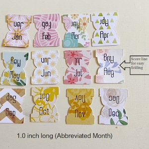 Monthly Planner Tabs, Seasonal Adhesive Planner Tabs, Tabs for Planners ...