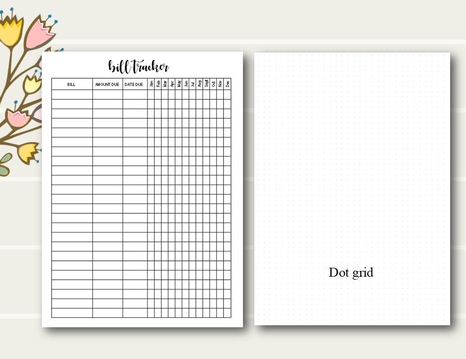 Finance Travelers Notebook A5 TN Finance Inserts B6 TN | Etsy
