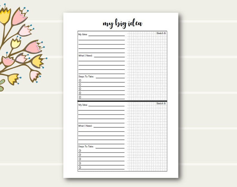 List Planner Printables Planner Lists List Inserts Gift - Etsy