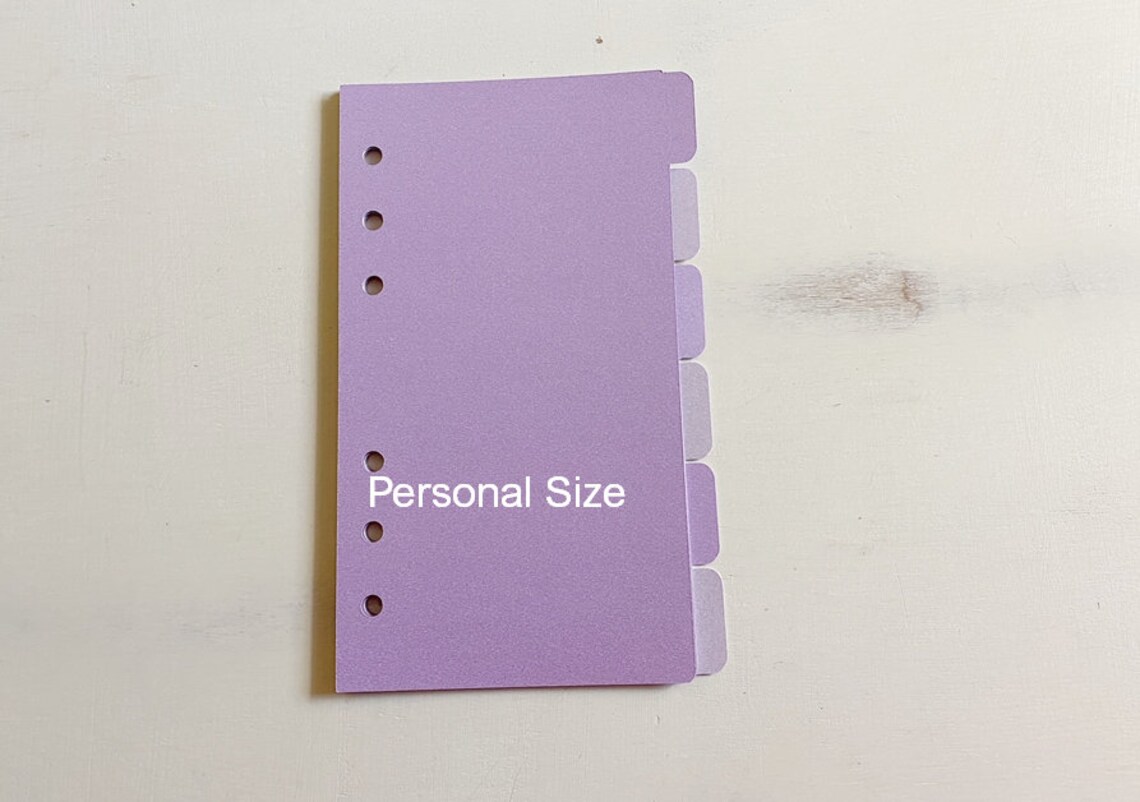Planner Dividers 6 Tab Dividers Dividers for Planners | Etsy