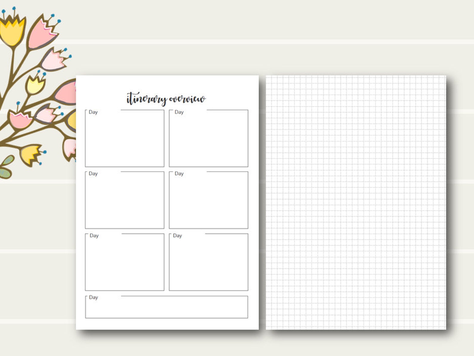 B6 TN Vacation Insert B6 Tn Travel Planner Printable B6 Tn | Etsy