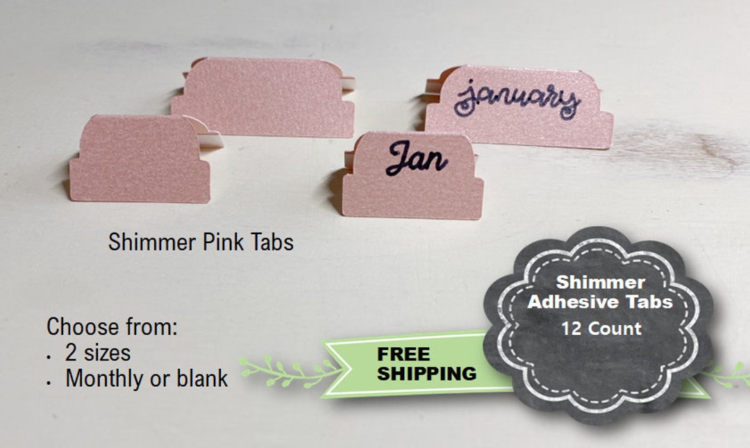 Planner Tabs, Monthly Planner Tabs, Adhesive Planner Tabs, Tabs for ...
