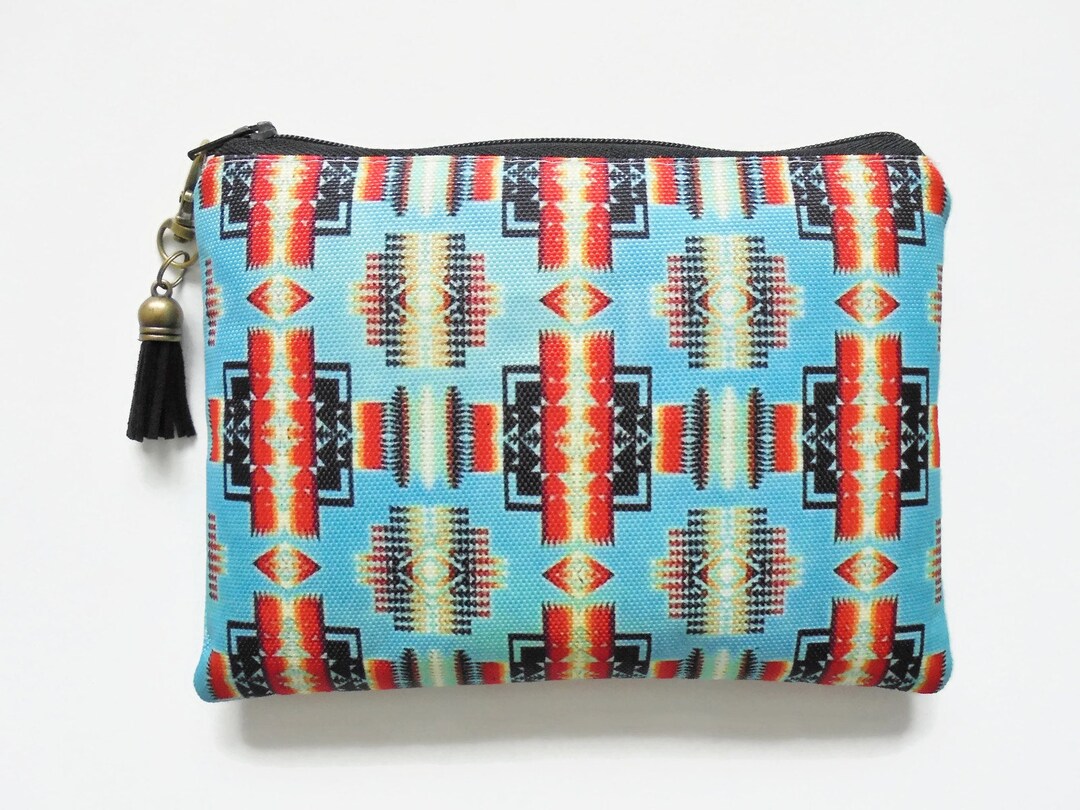 Travel Pouch, Navajo, Tribal, Aztec, Small Zipper Bag, Travel Bag ...