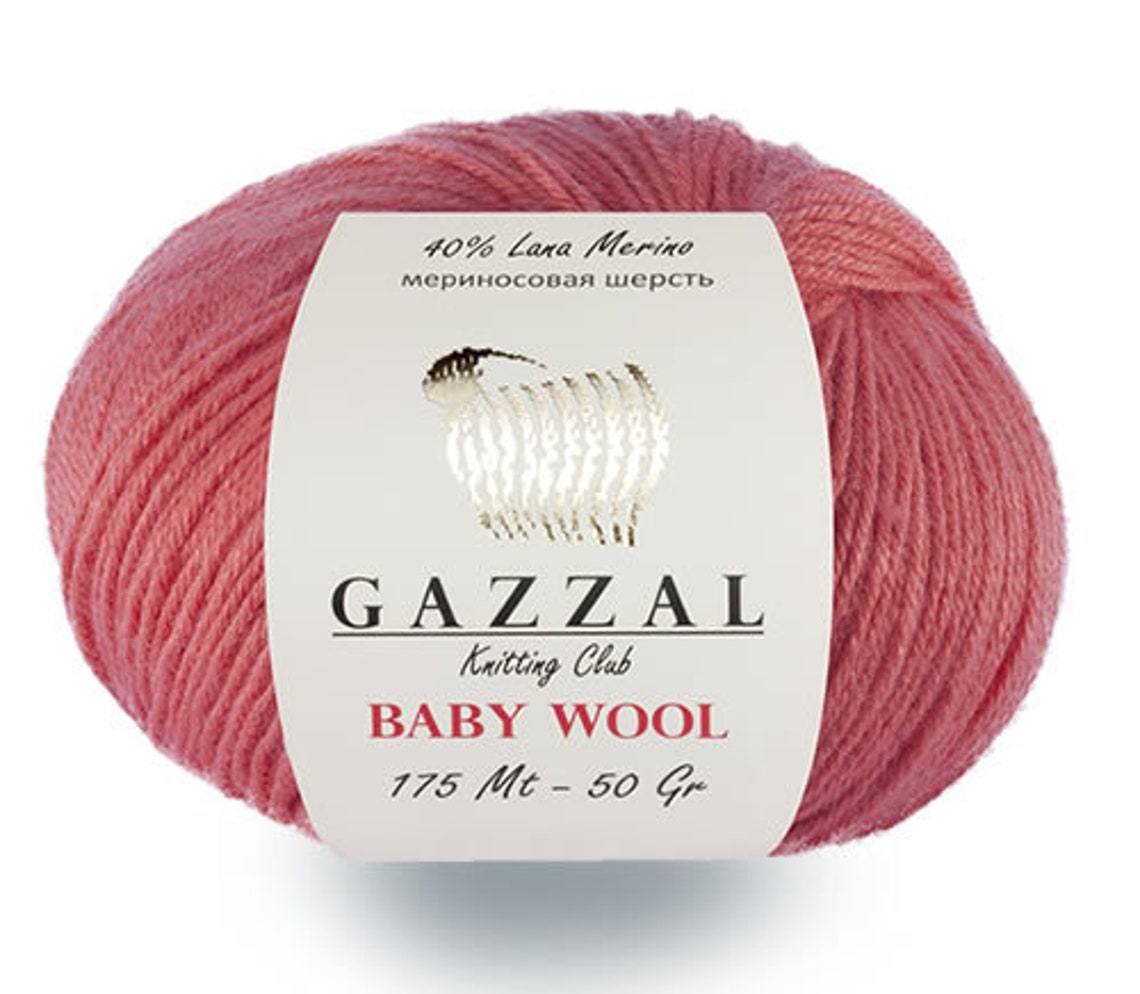 Yarn GAZZAL BABY WOOL Yarn Merino Wool Yarn Knitting Scarf - Etsy