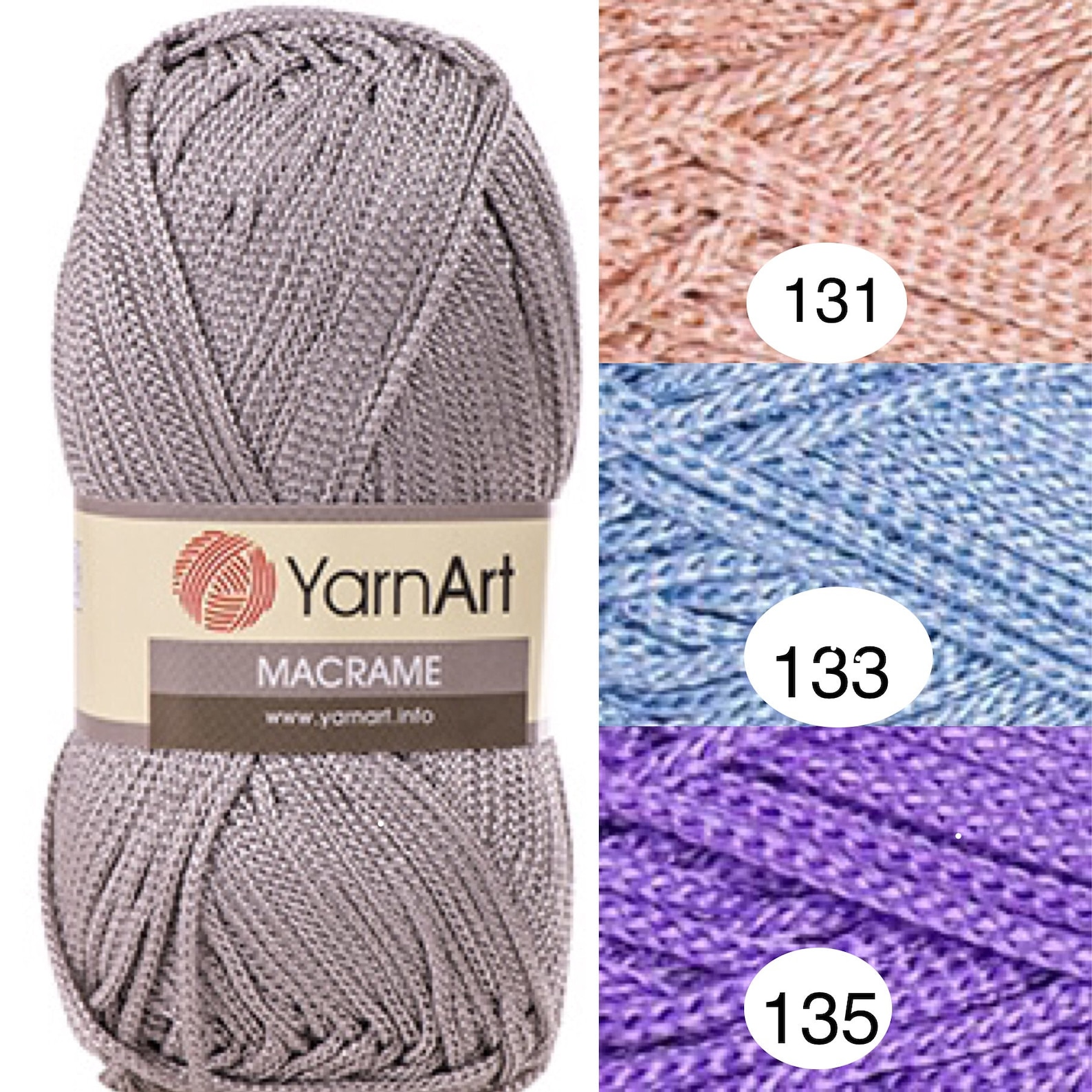 Yarn Yarart MACRAME Yarn Cord Yarn Macrame Yarn Crochet - Etsy