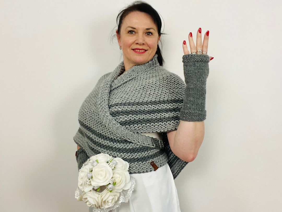 Hand Knit Alpaca Wool Shawl: Outlander Inspired Sontag Wrap - Etsy