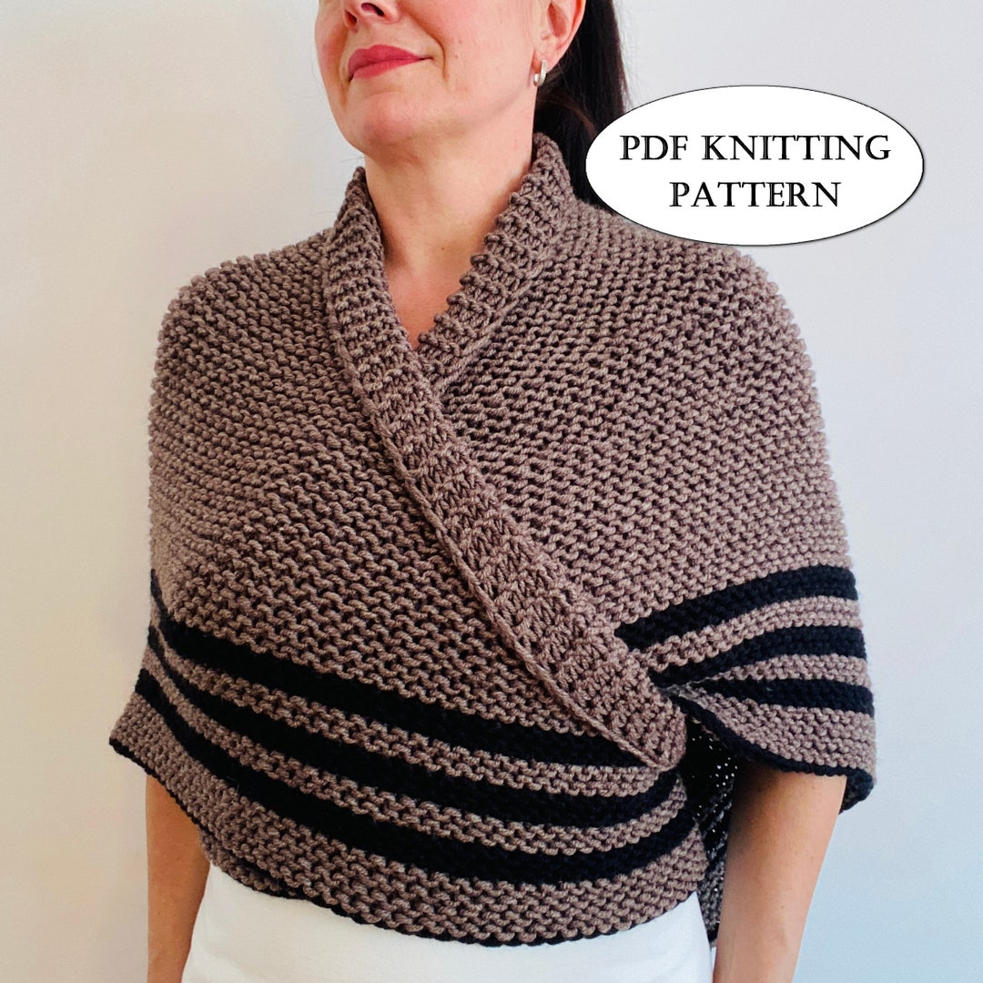 PDF Knitting Pattern Outlander Claire Shawl Sontag Shoulder Wrap Gifts ...